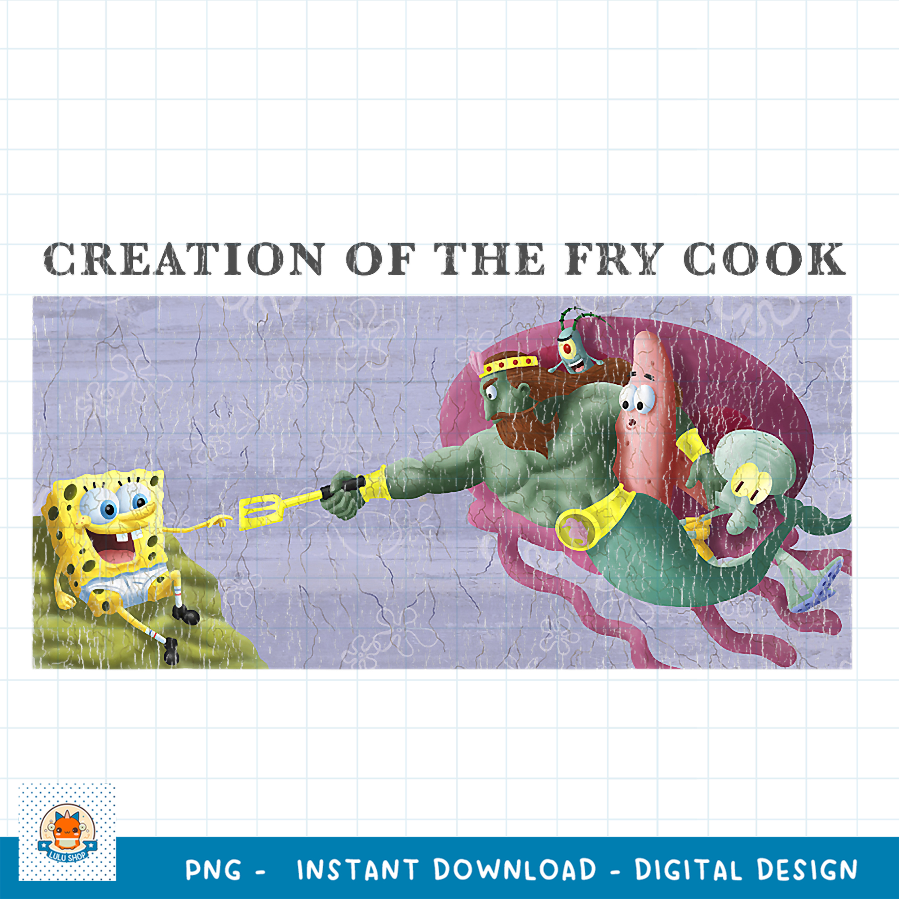 SpongeBob SquarePants Creation Of The Fry Cook png, digital | Inspire ...