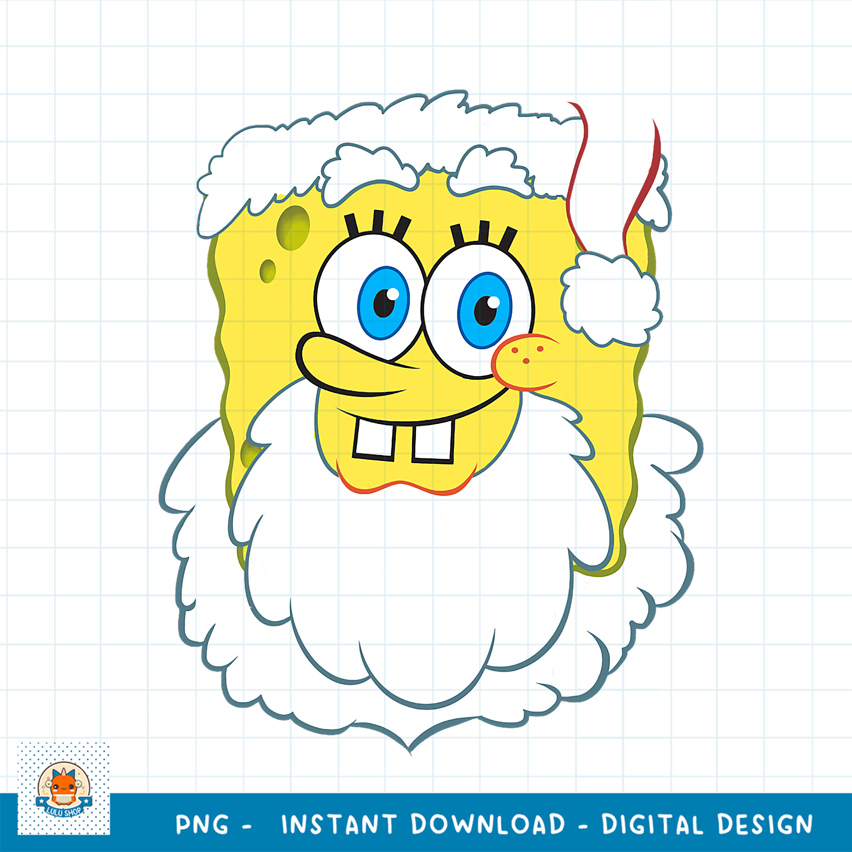 Spongebob SquarePants Large Santa Clause Christmas png, digi | Inspire ...