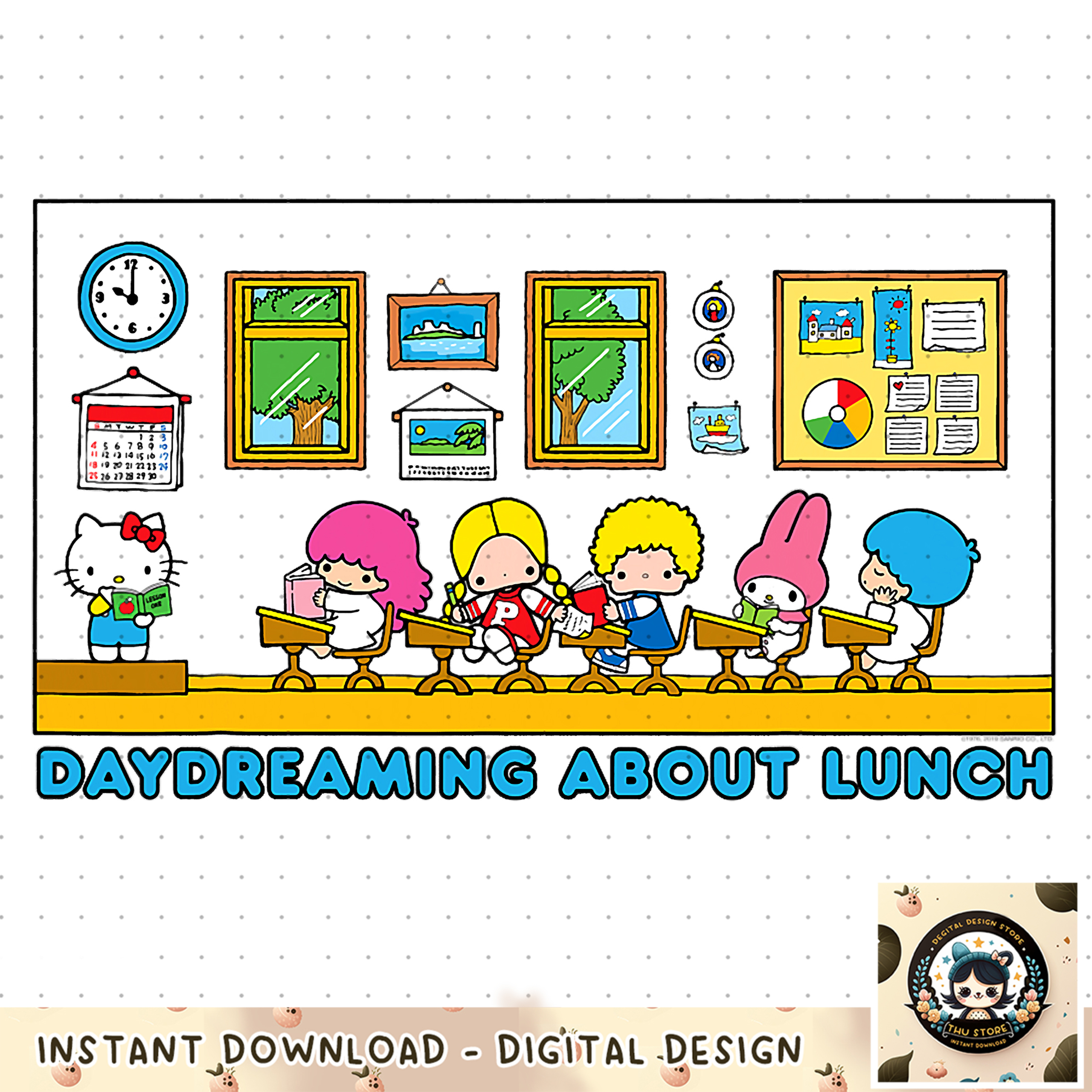 Sanrio Hello Kitty and Friends Daydreaming about Lunch Class | Inspire ...