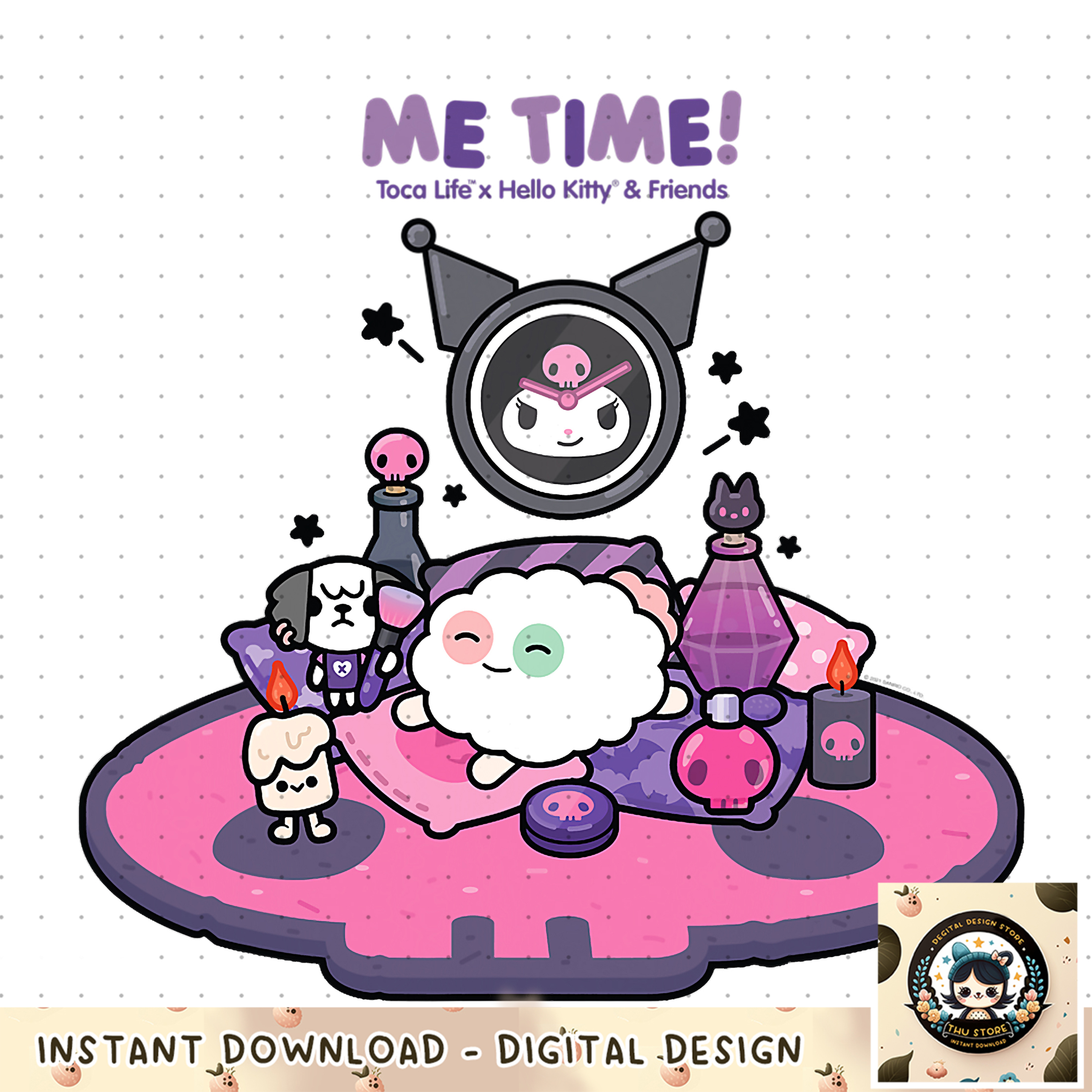 Toca Life x Hello Kitty _ Friends ME TIME! png, digital down | Inspire ...