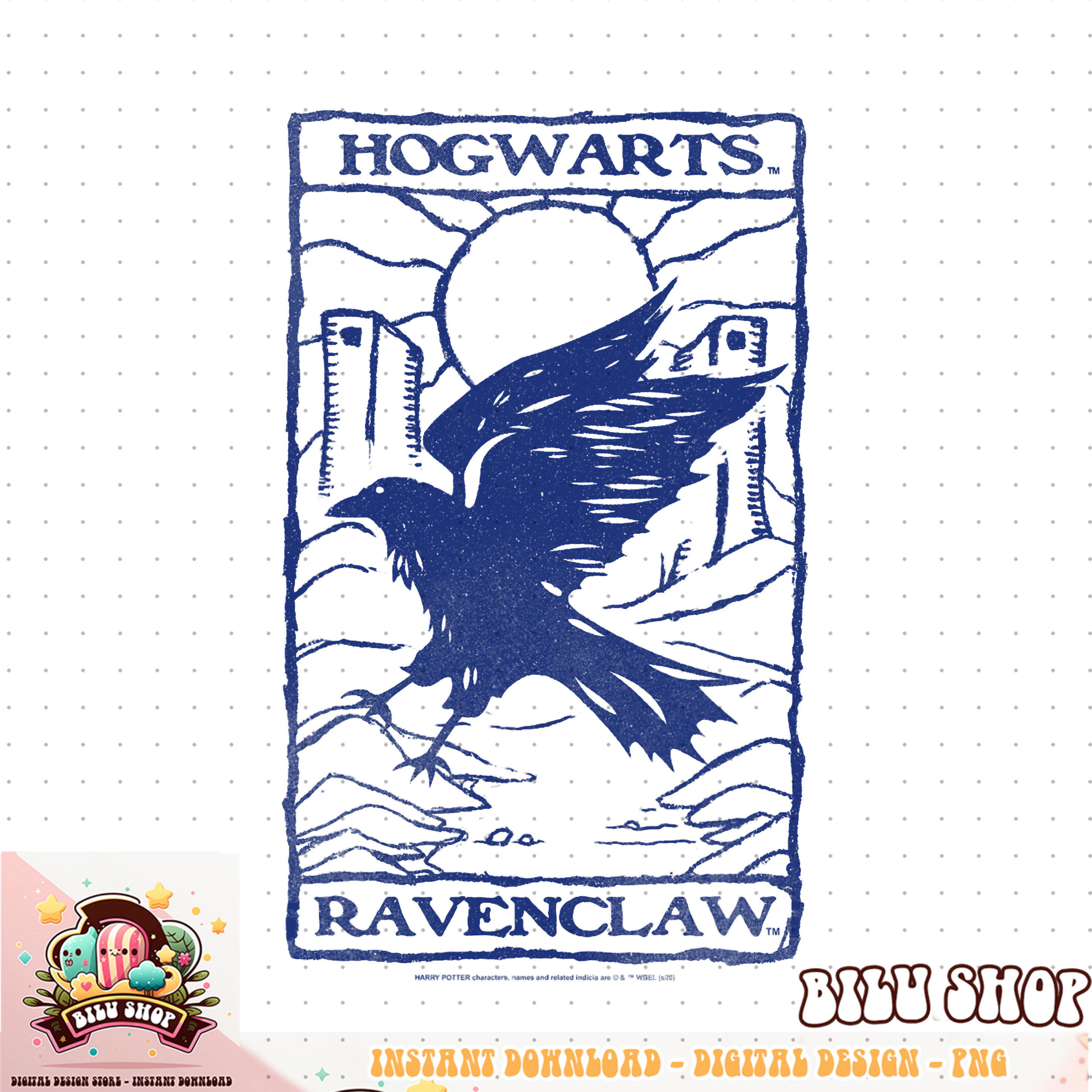 Harry Potter Ravenclaw Vintage Poster PNG Download copy | Inspire Uplift
