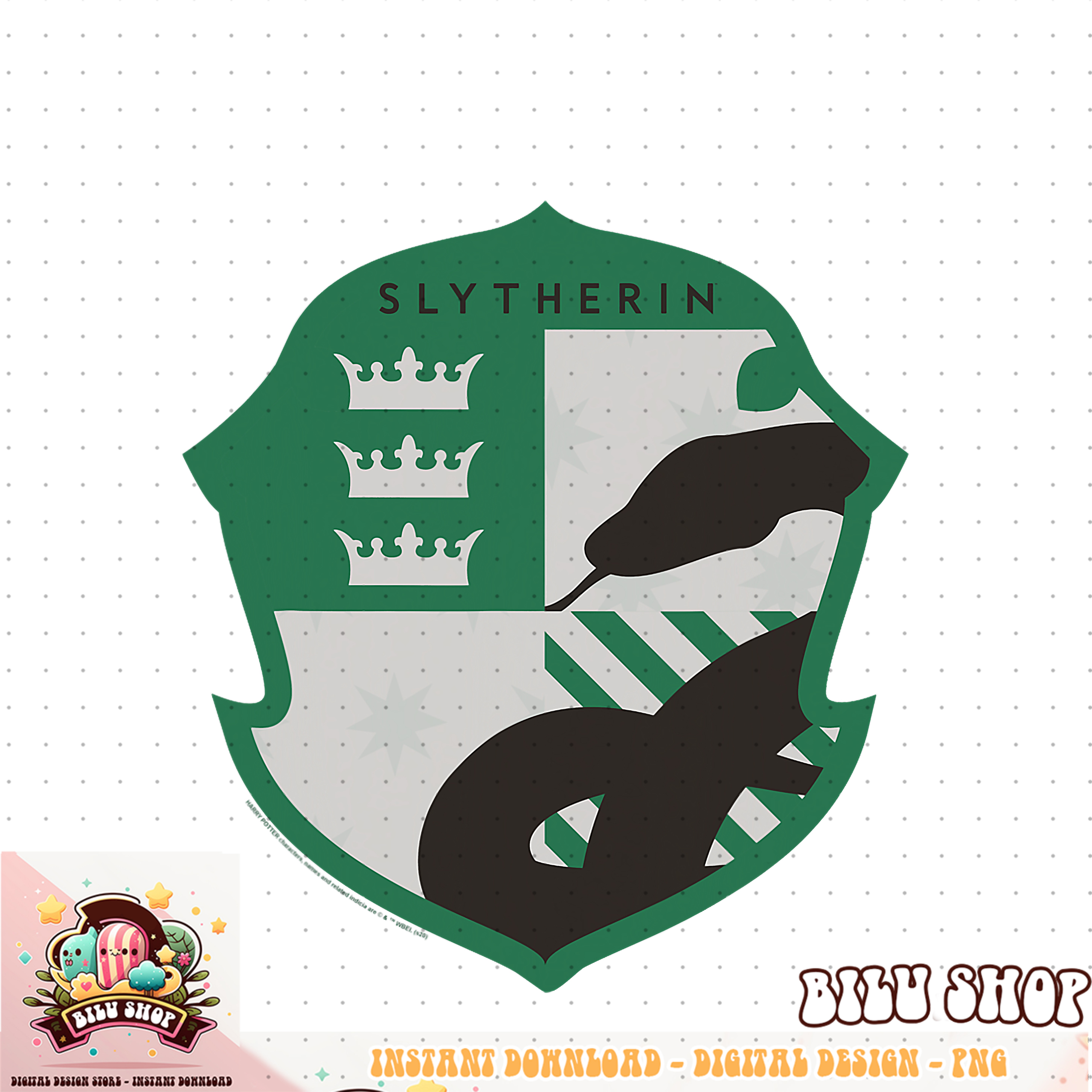 Harry Potter Slytherin Four Square Shield Crest PNG Download | Inspire ...