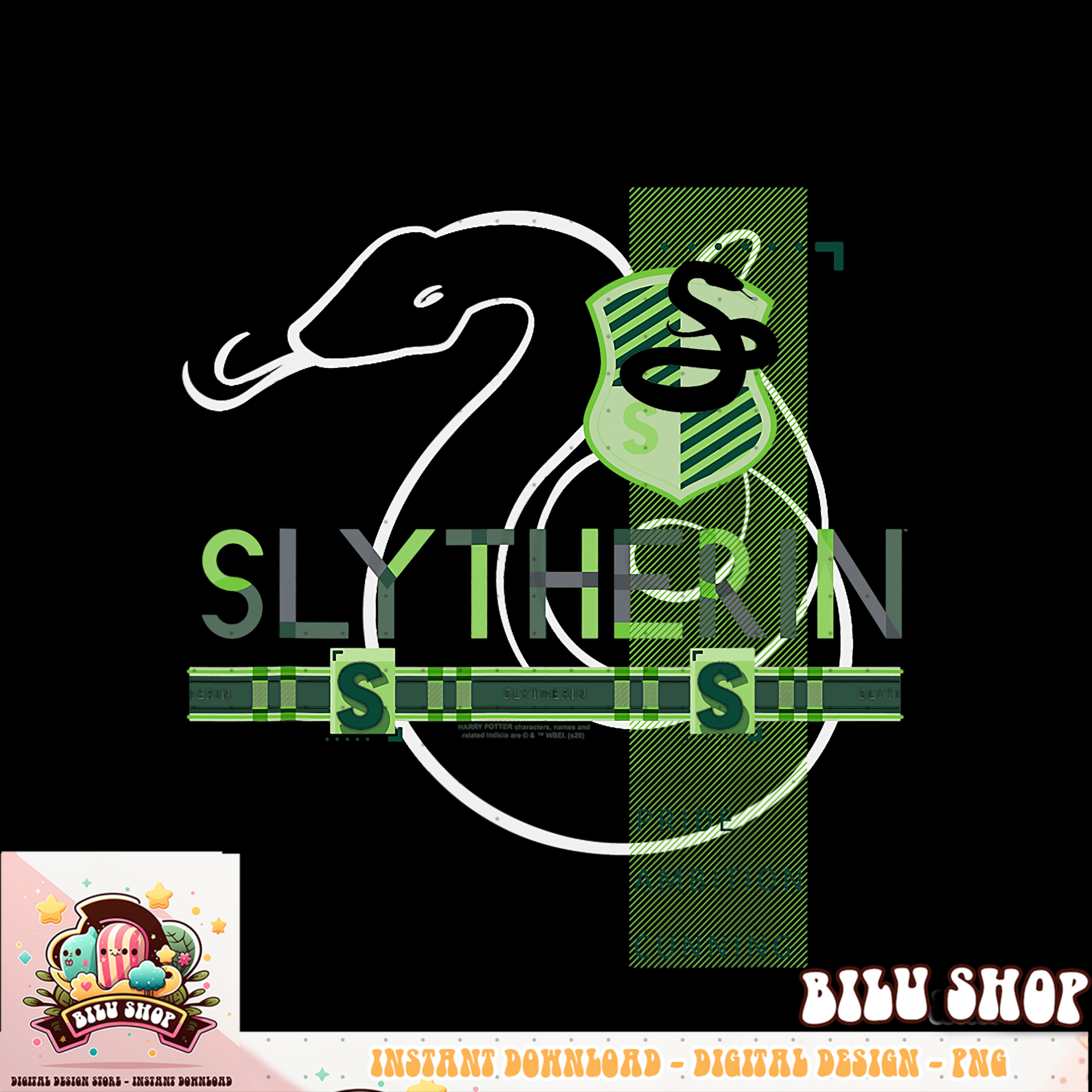 Harry Potter Slytherin Pattern Crest PNG Download copy | Inspire Uplift