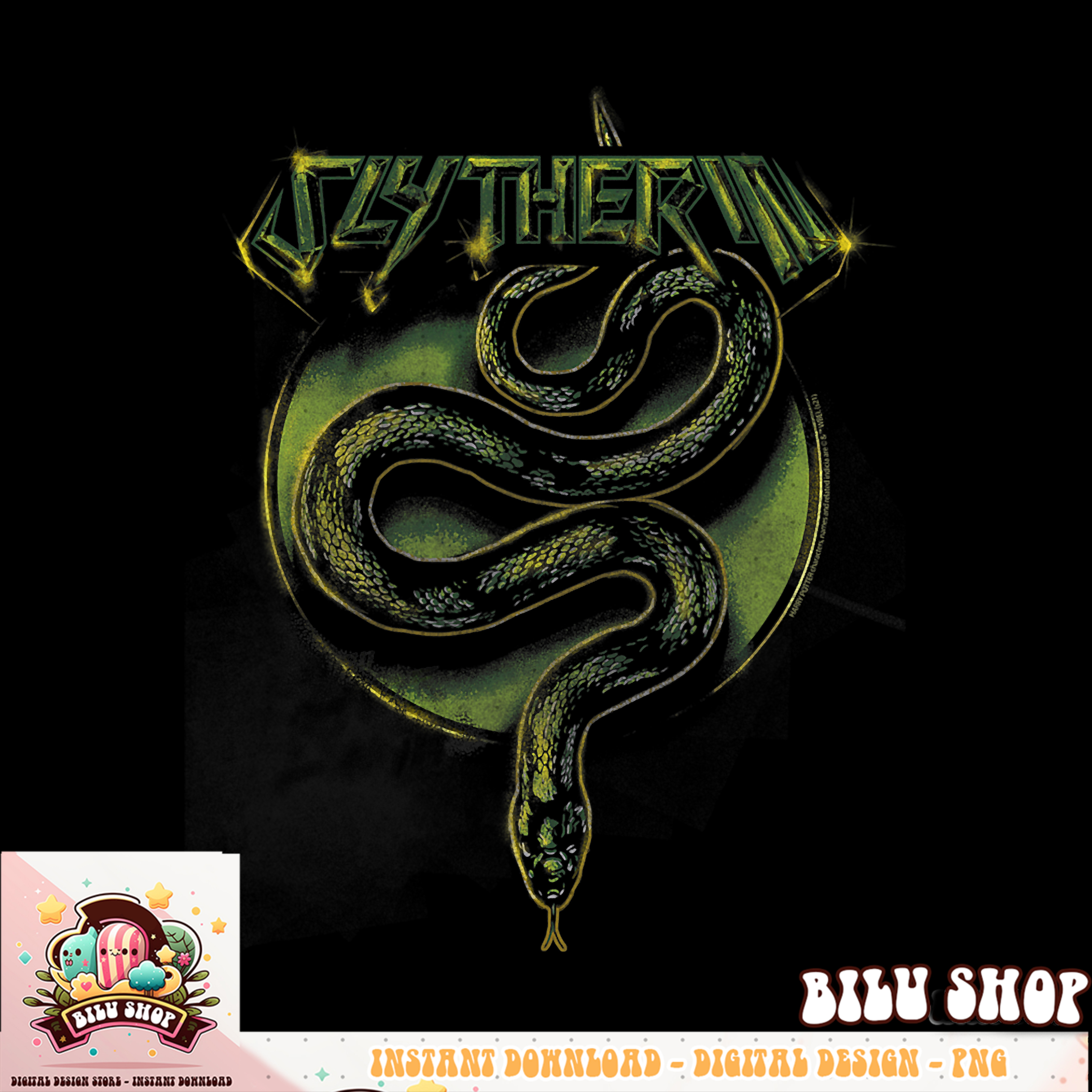 Harry Potter Slytherin Rock Logo Front And Back PNG Download | Inspire ...