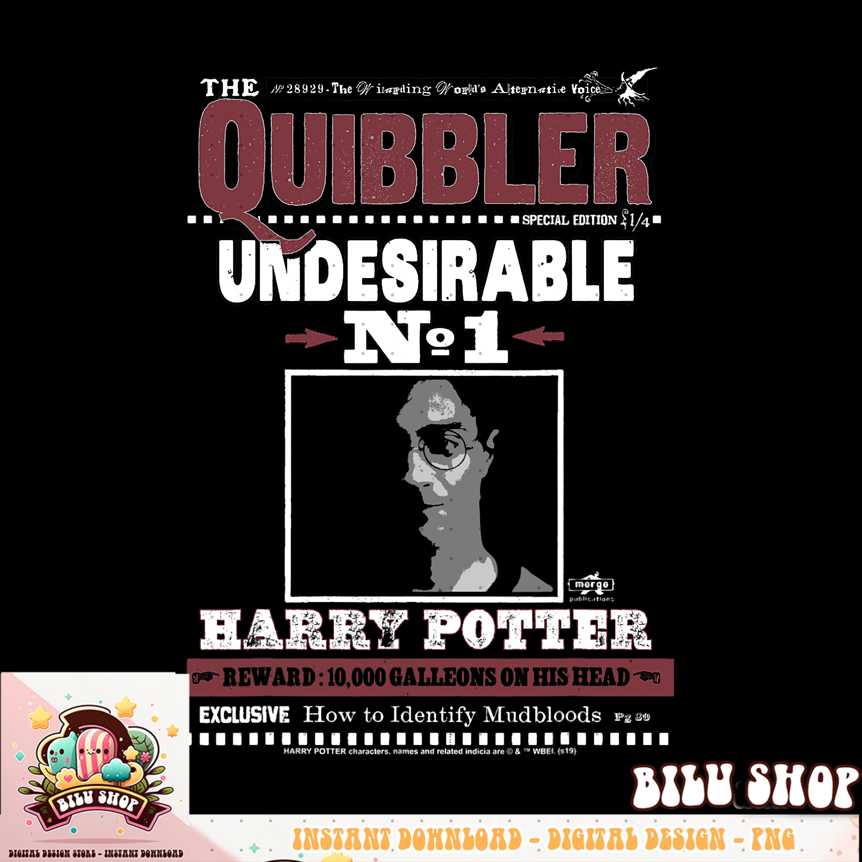 Harry Potter The Quibbler Undesirable Number 1 PNG Download | Inspire ...