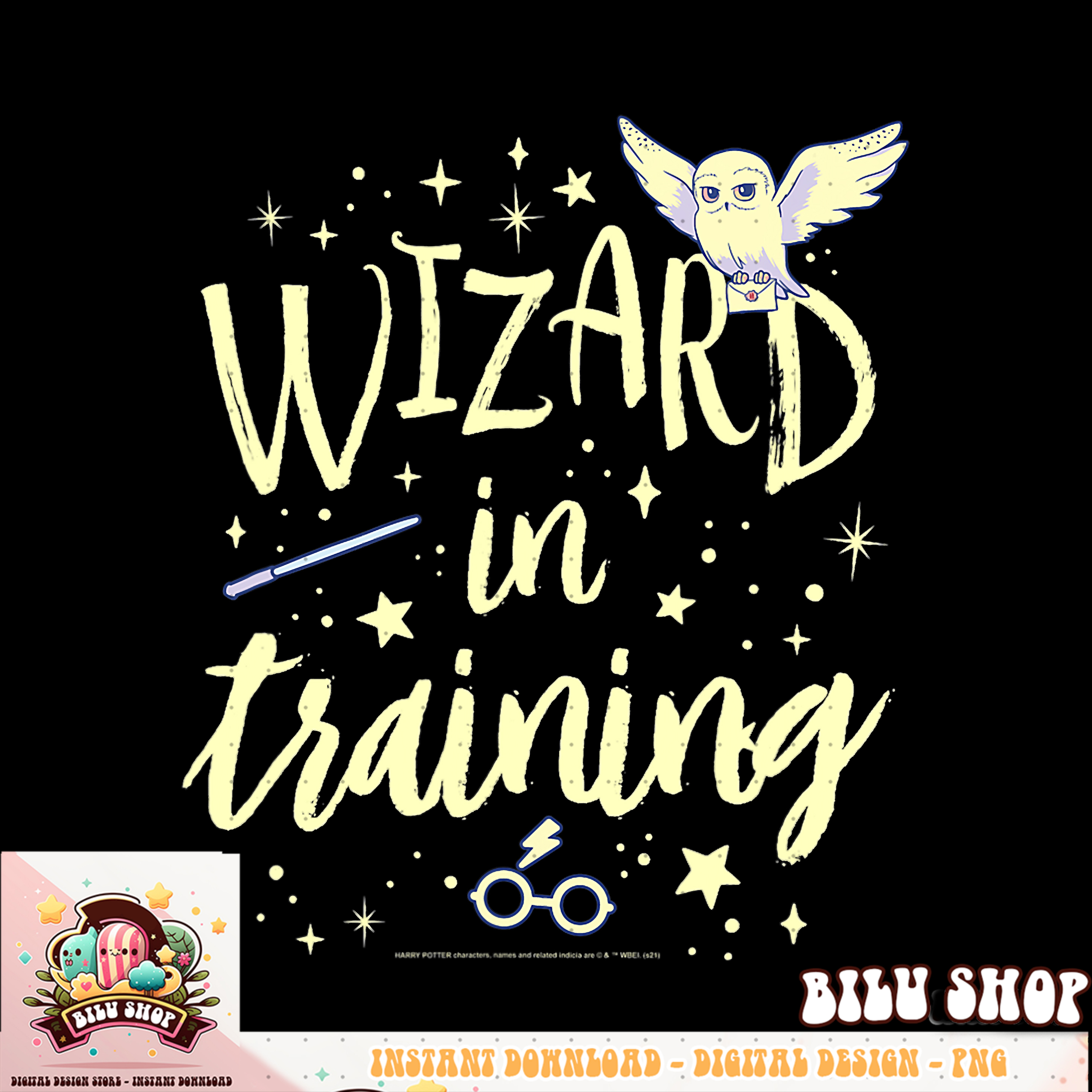 Harry Potter Wizard In Training Text Stack PNG Download copy | Inspire ...