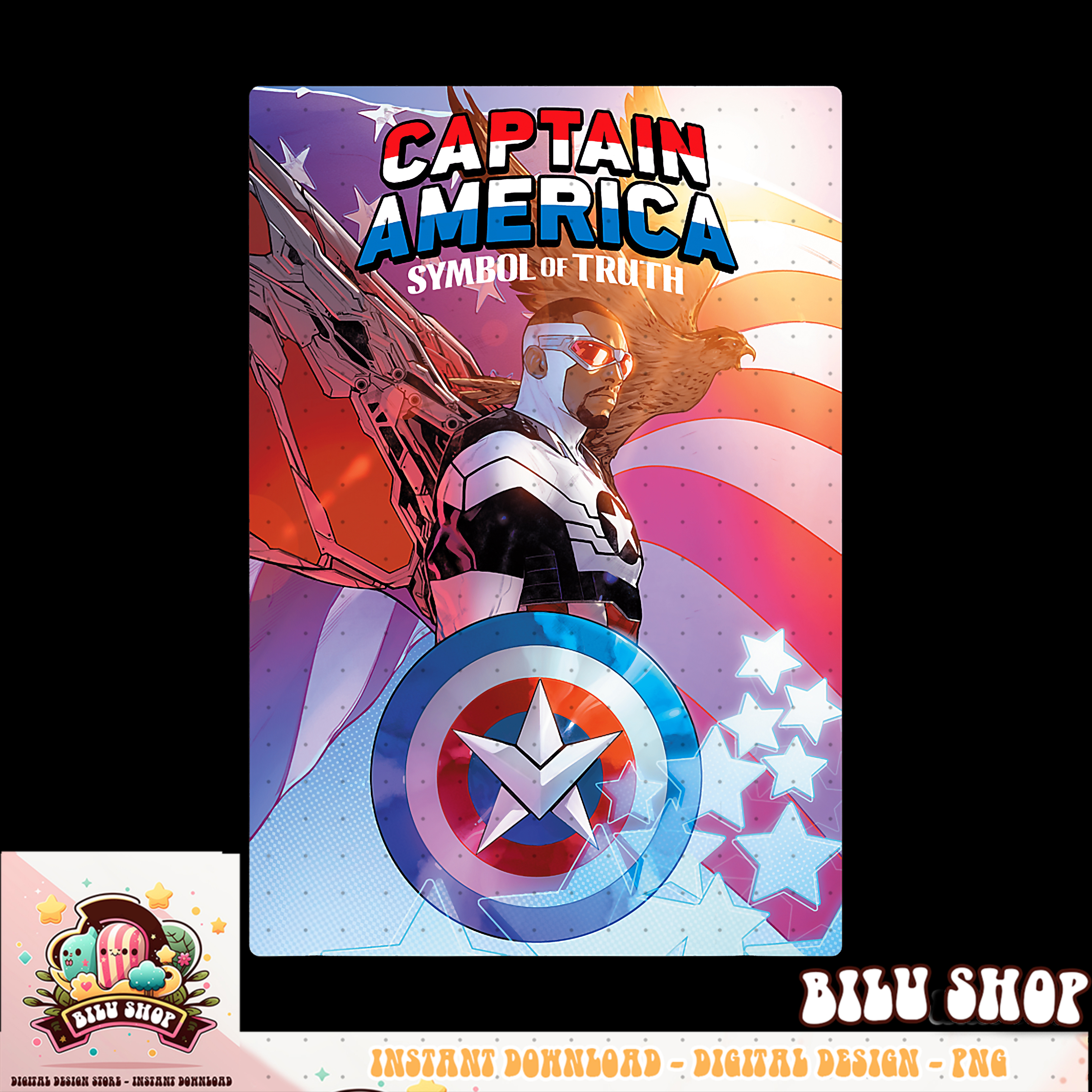 Marvel Captain America Symbol of Truth 1 Comic Cover T-Shirt | Inspire ...
