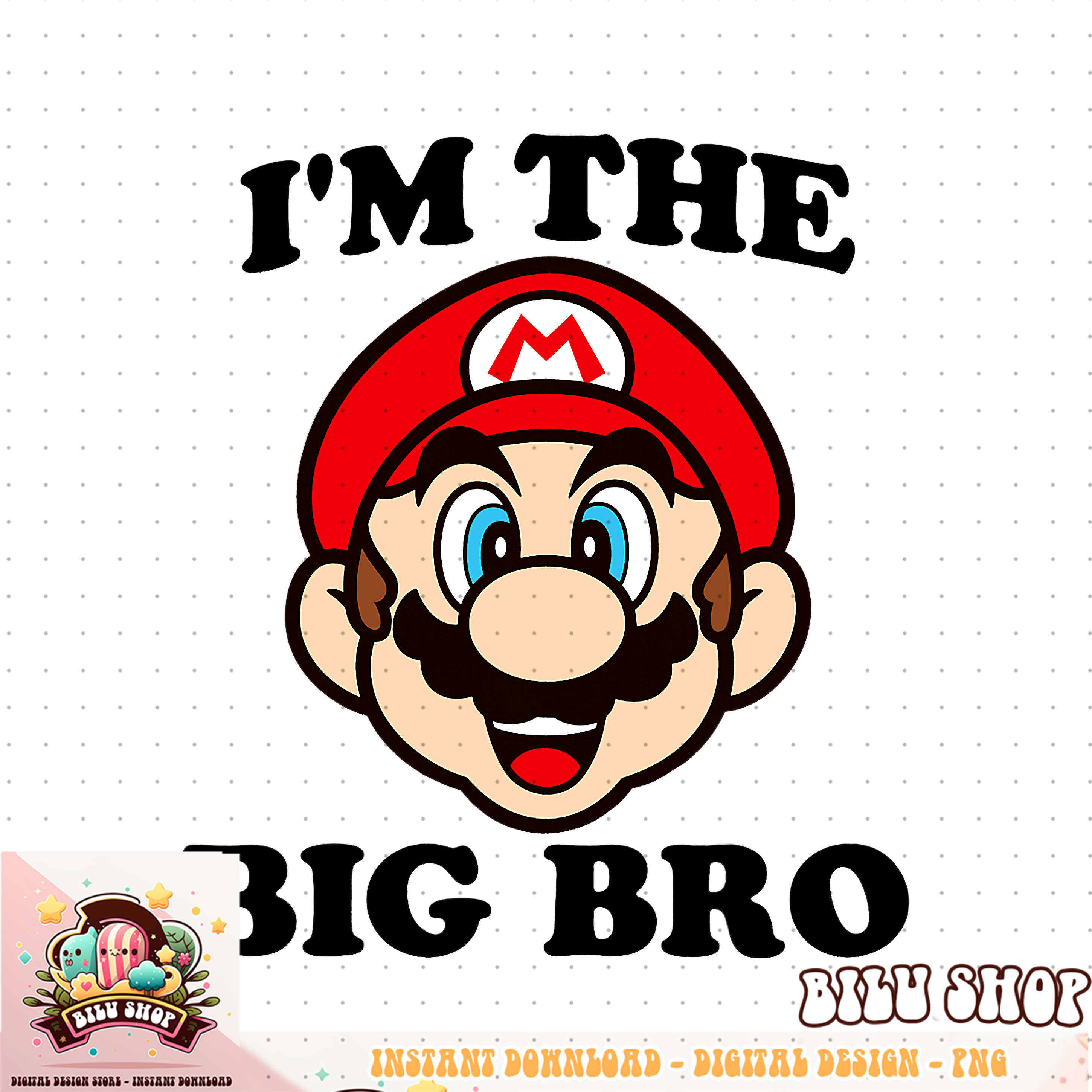 Nintendo Super Mario The Big Bro Face Graphic png download p | Inspire ...