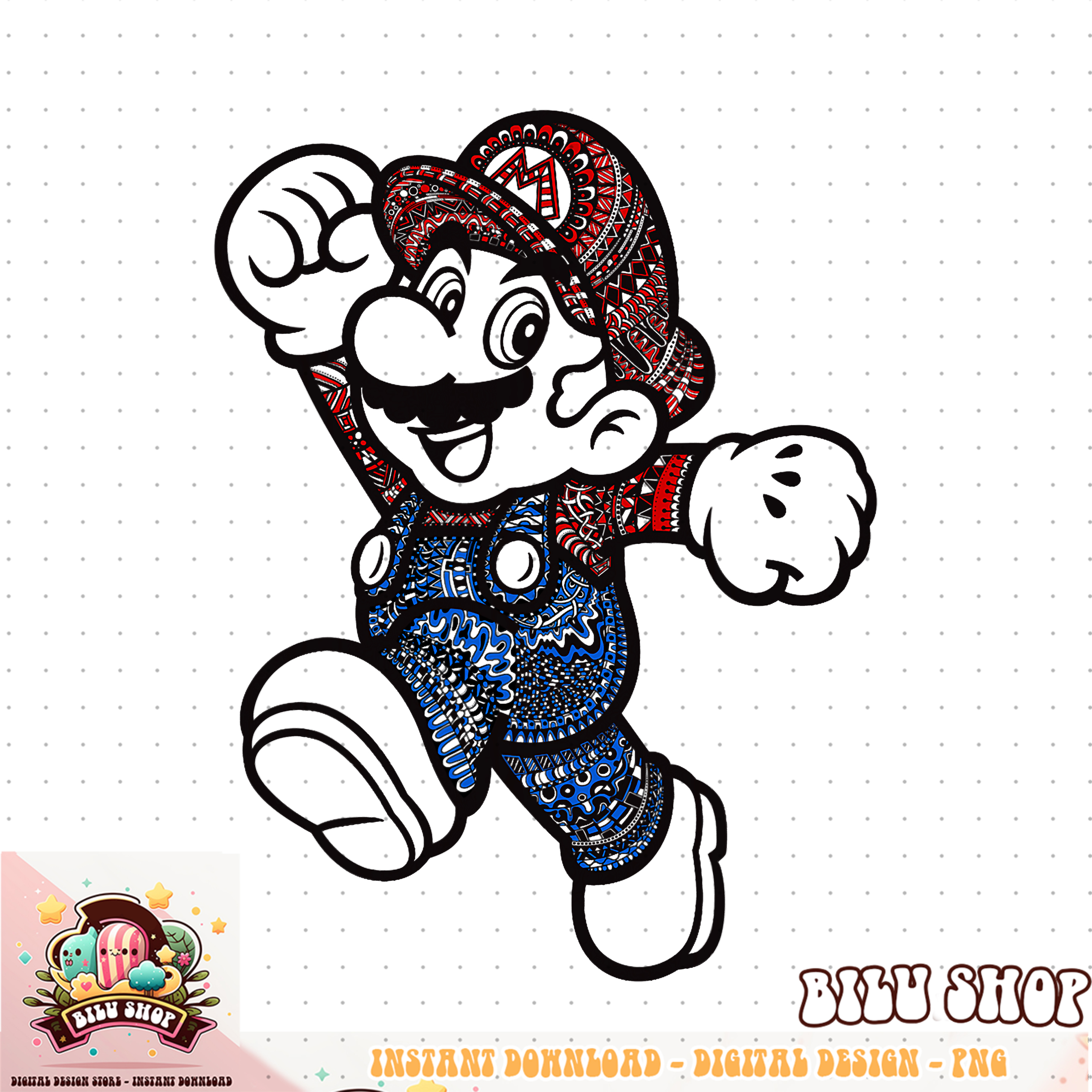 Nintendo Super Mario Zen Design Graphic png download png dow | Inspire ...