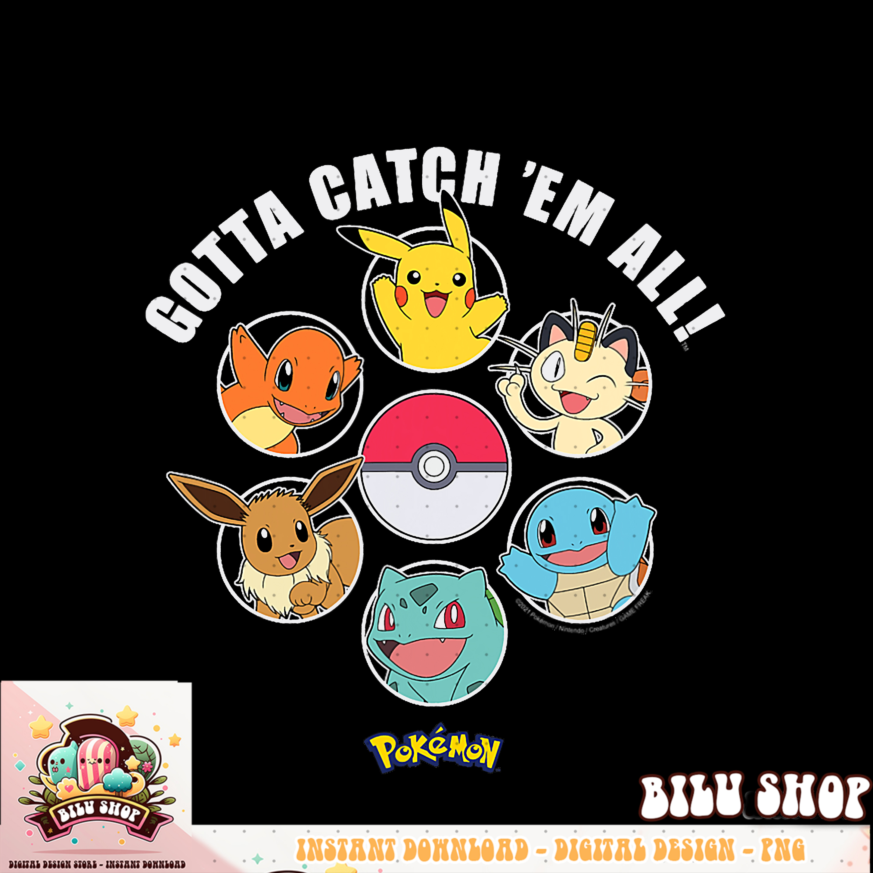 Pokemon - Gotta Catch Em All Group T-Shirt | Inspire Uplift