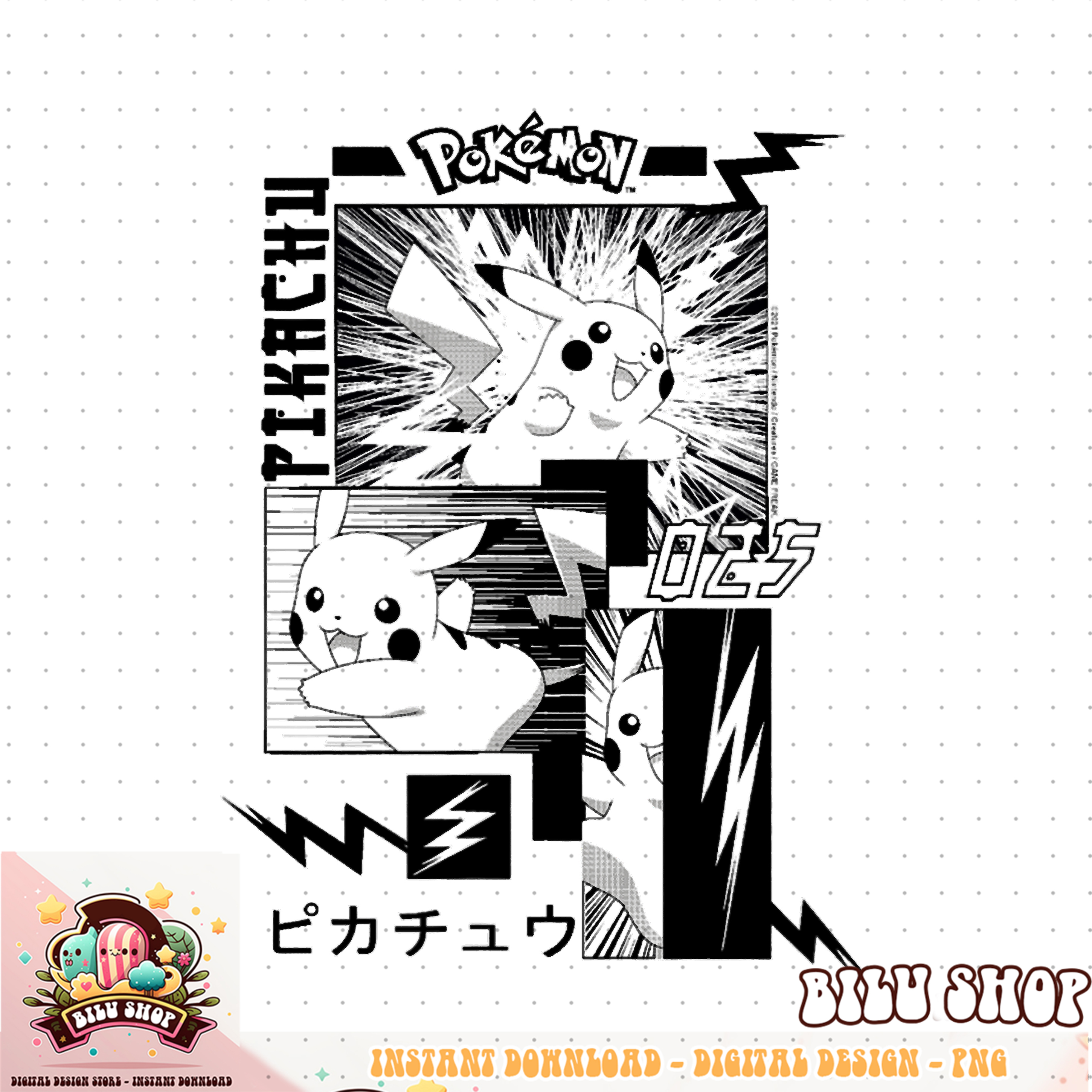 Pokemon - Pikachu Comic T-Shirt | Inspire Uplift