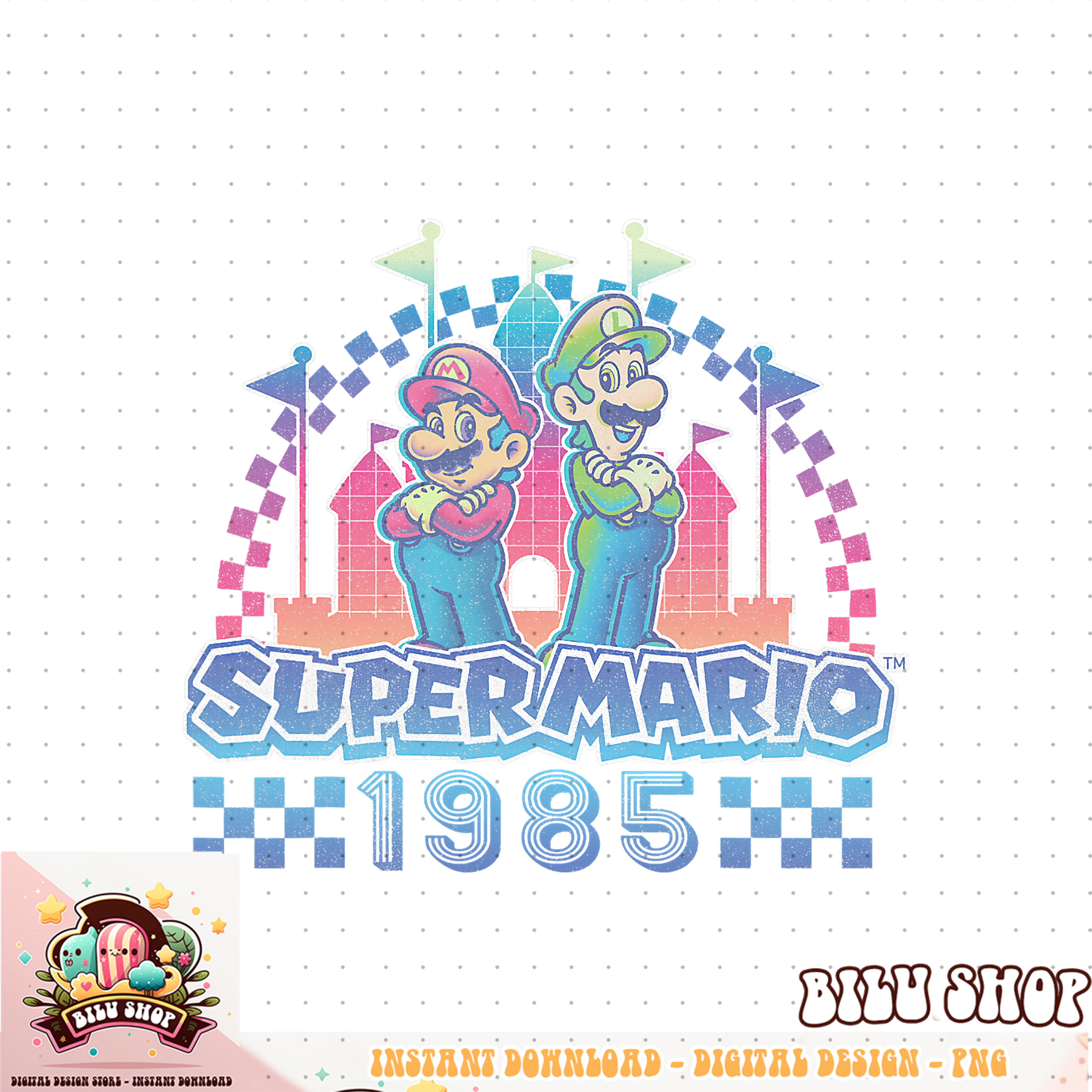 Super Mario 35th Anniversary Mario _ Luigi 1985 png download | Inspire ...