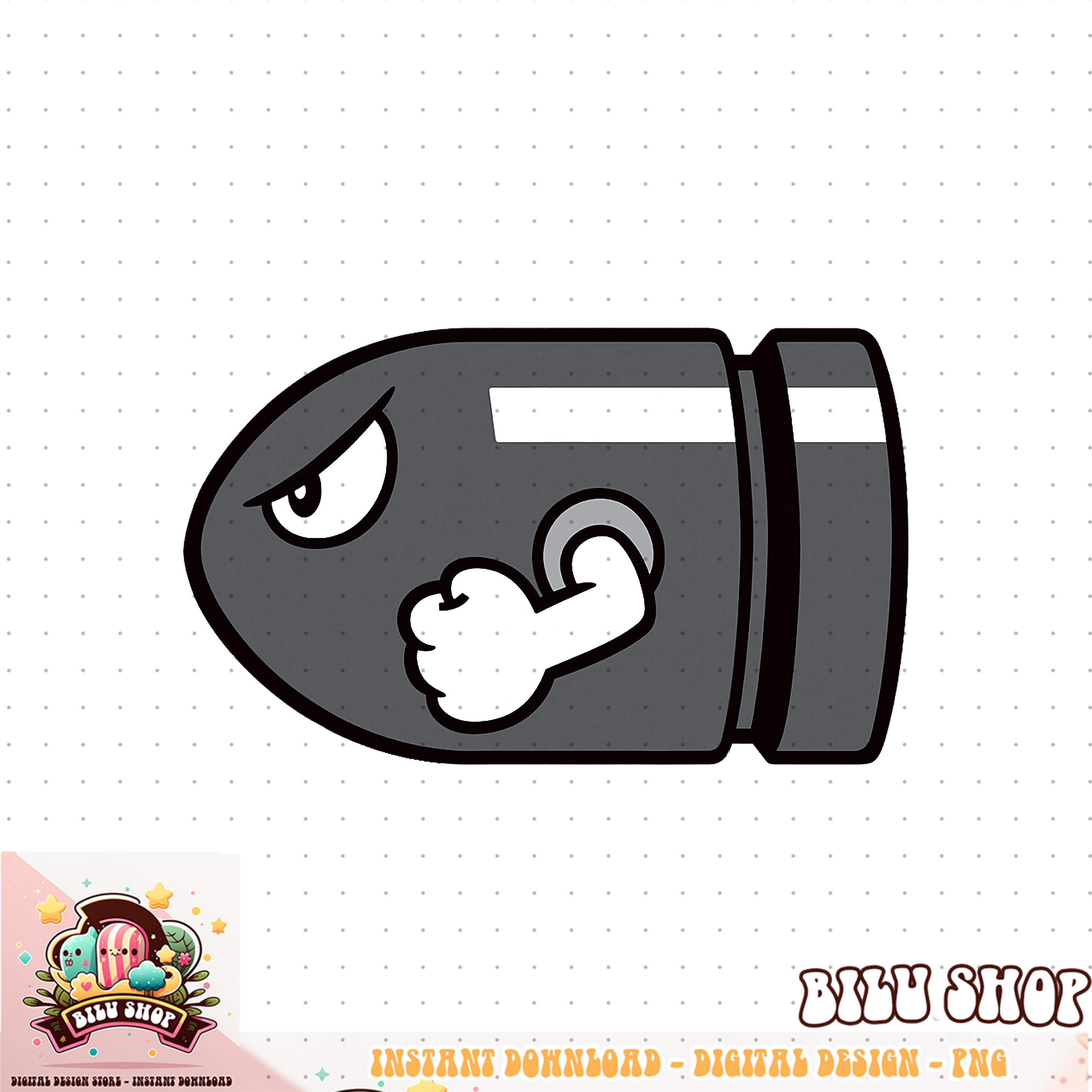 Super Mario Bullet Bill Simple png download | Inspire Uplift