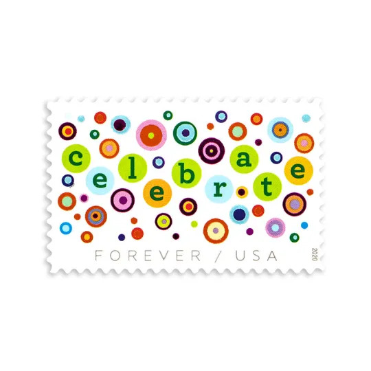 Lets Celebrate! Forever First Class Postage Stamps-5 sheets | Inspire ...