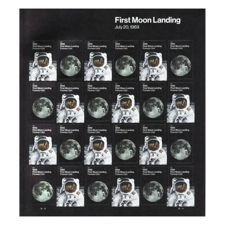 First Moon Landing Forever First Class Postage Stamps-5 shee | Inspire ...