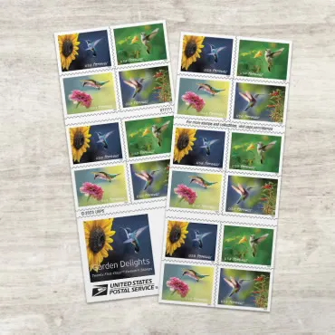 Garden Delights Forever First Class Postage Stamps-5 booklet | Inspire ...