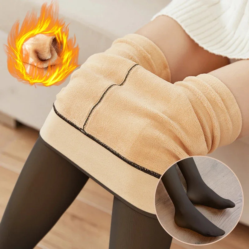 Women Thermal Leggings Winter Warm Sexy Elastic Translucent | Inspire ...