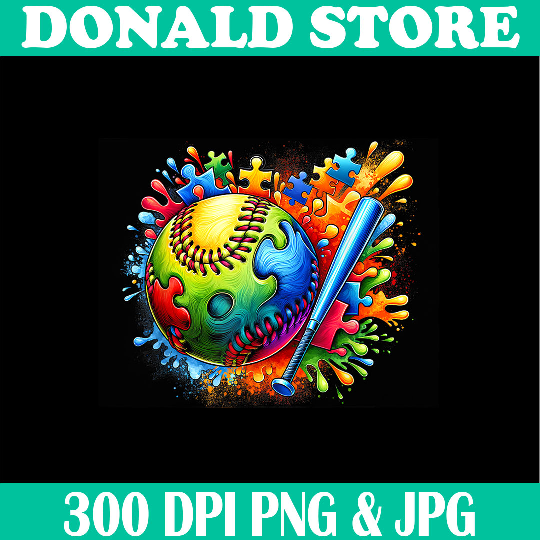 Colorful Softball Png, Autism Awareness Autistic Png, PNG Hi - Inspire ...