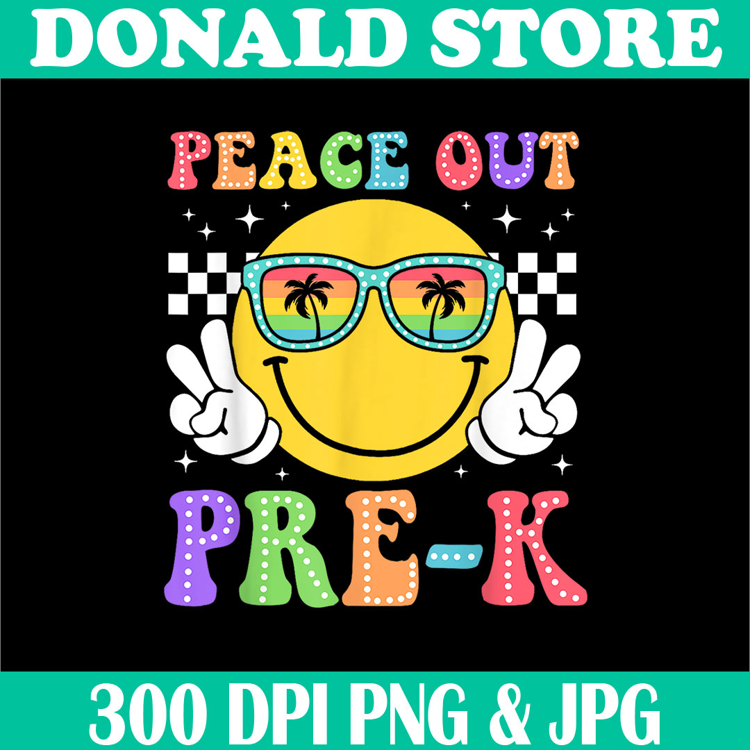 Peace Out Pre-K Png, Last Day Of School Png, Digital File, P | Inspire ...