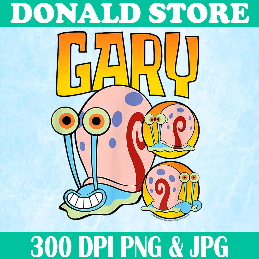 SpongeBob SquarePants Png, Gary the Snail Character Collage | Inspire ...