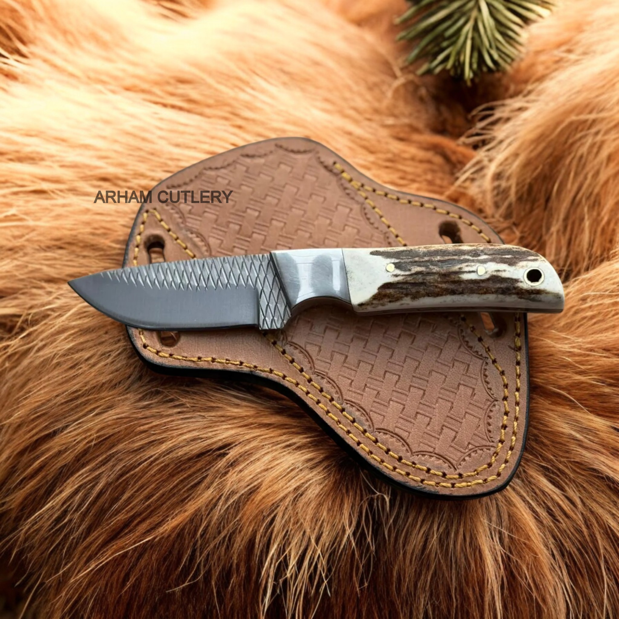 Handmade Farrier Rasp File Knife With Leather Sheath | Inspire Uplift