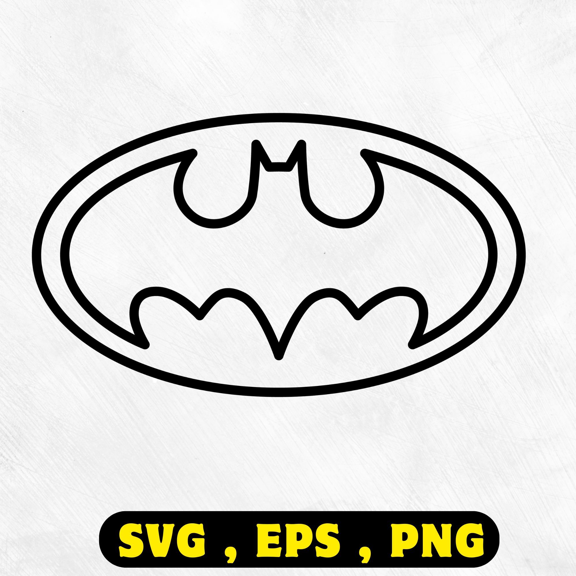 "Batman Logo SVG, Batman Symbol SVG, Superhero Clipart, Batm | Inspire ...