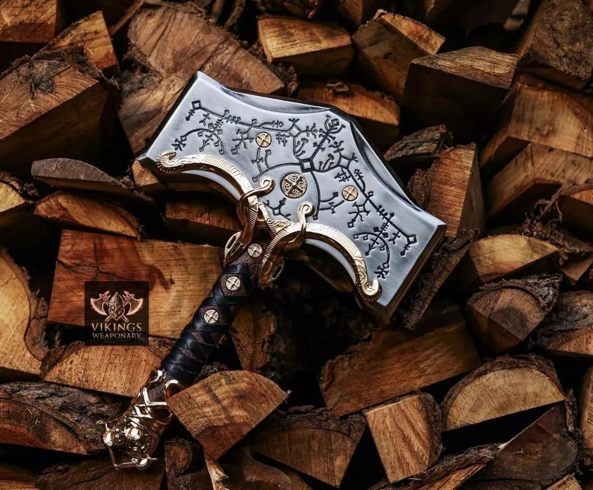 God of War Thor's Hammer Metal Mjolnir Viking Cosplay God Of | Inspire ...