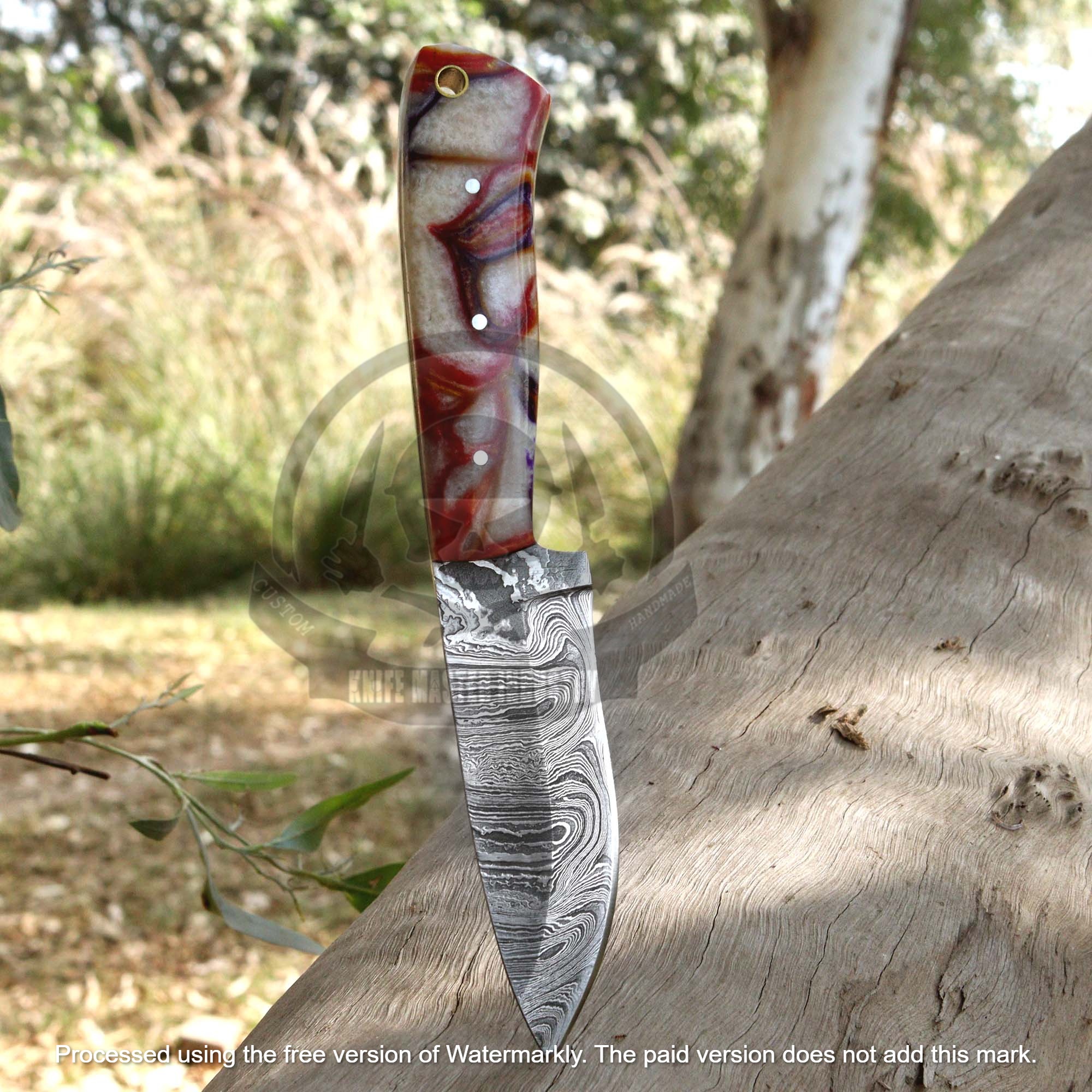 HANDFORGED DAMASCUS STEEL FIXED BLADE SKINNER KNIFE,FIXED BL | Inspire ...