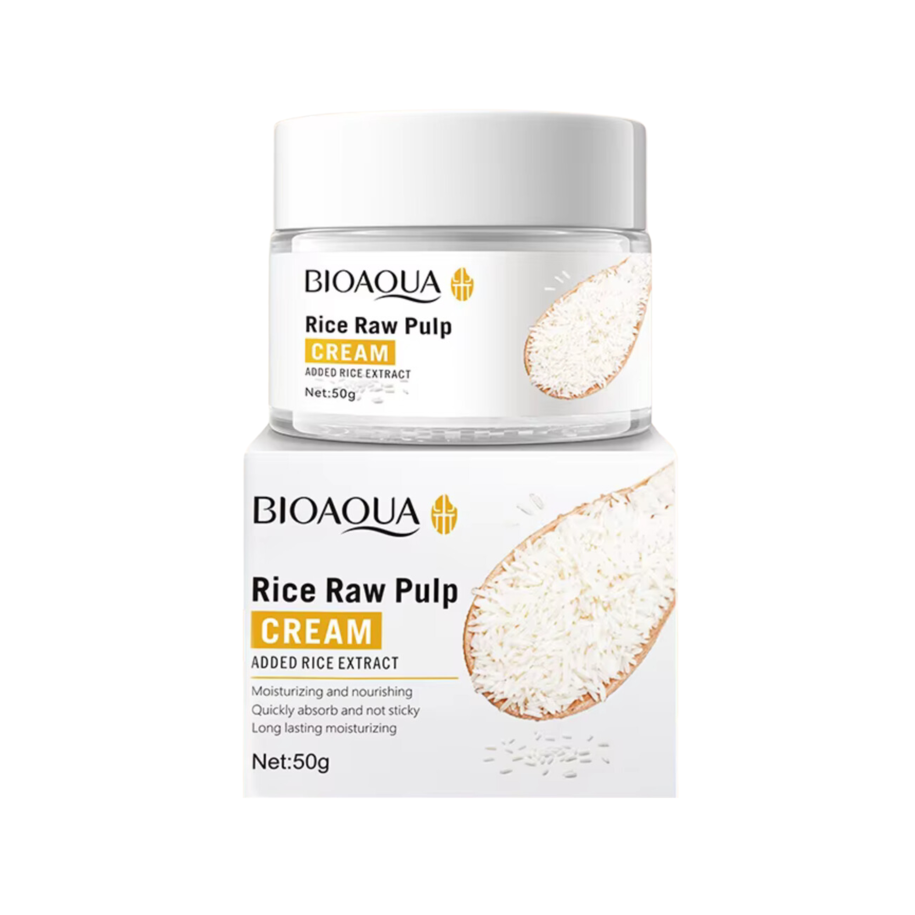 BIOAQUA White Rice Brightening Face Cream Hyaluronic Acid Es | Inspire ...