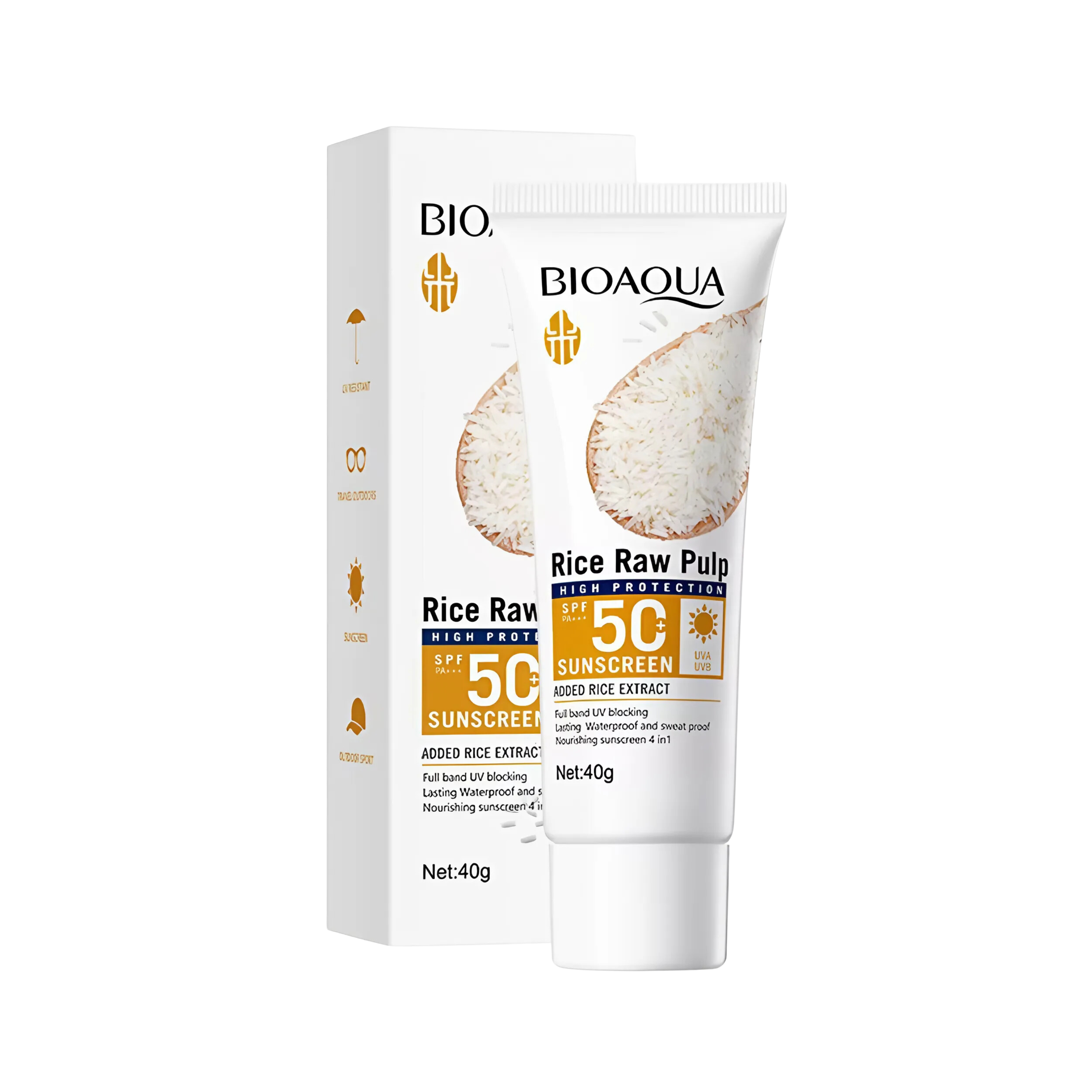 BIOAQUA Raw Rice Porridge Spf 50+ Sunscreen For Face Body Ne | Inspire ...