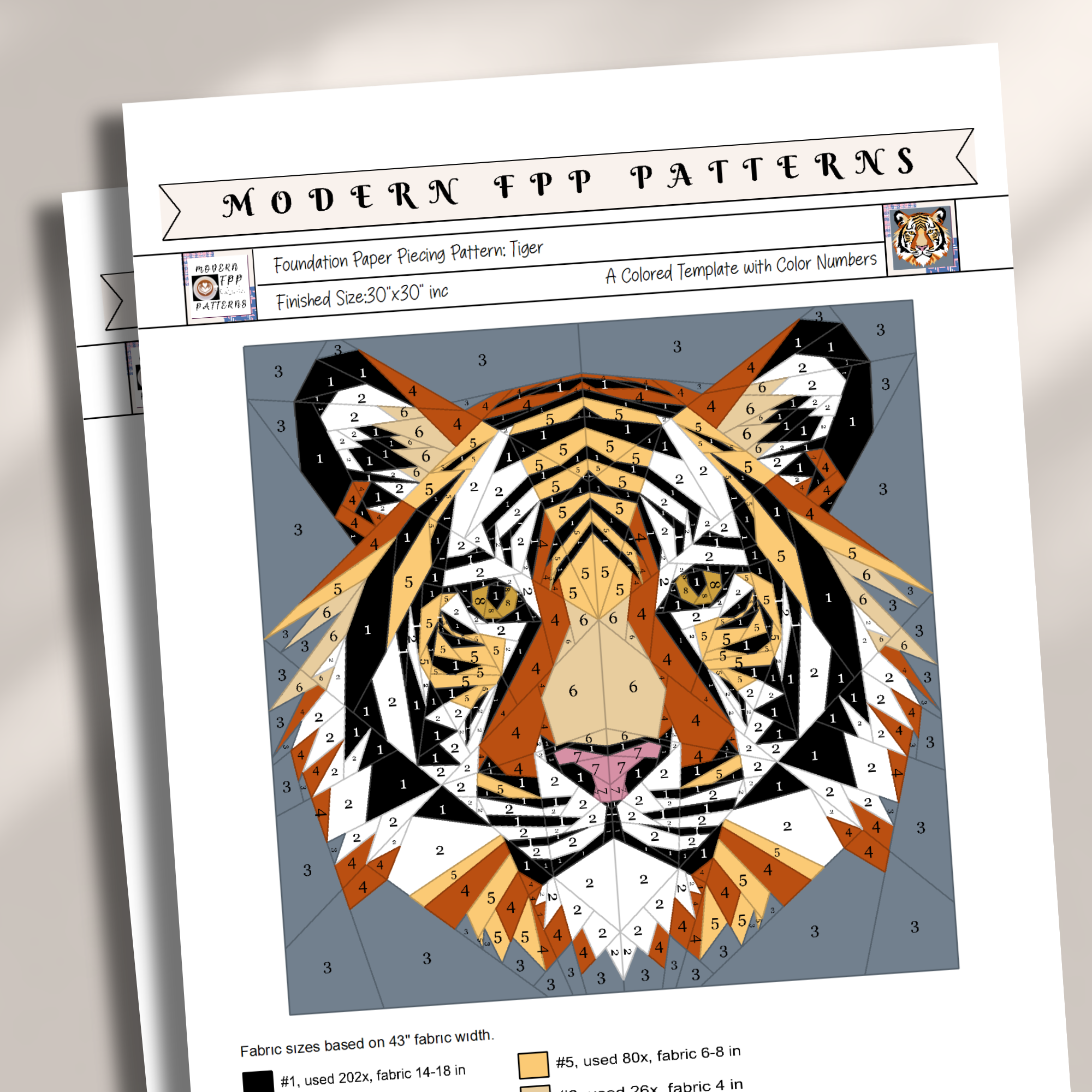 Tiger quilt pattern, Quilt pattern tiger design, Patchwork s | Inspire Uplift