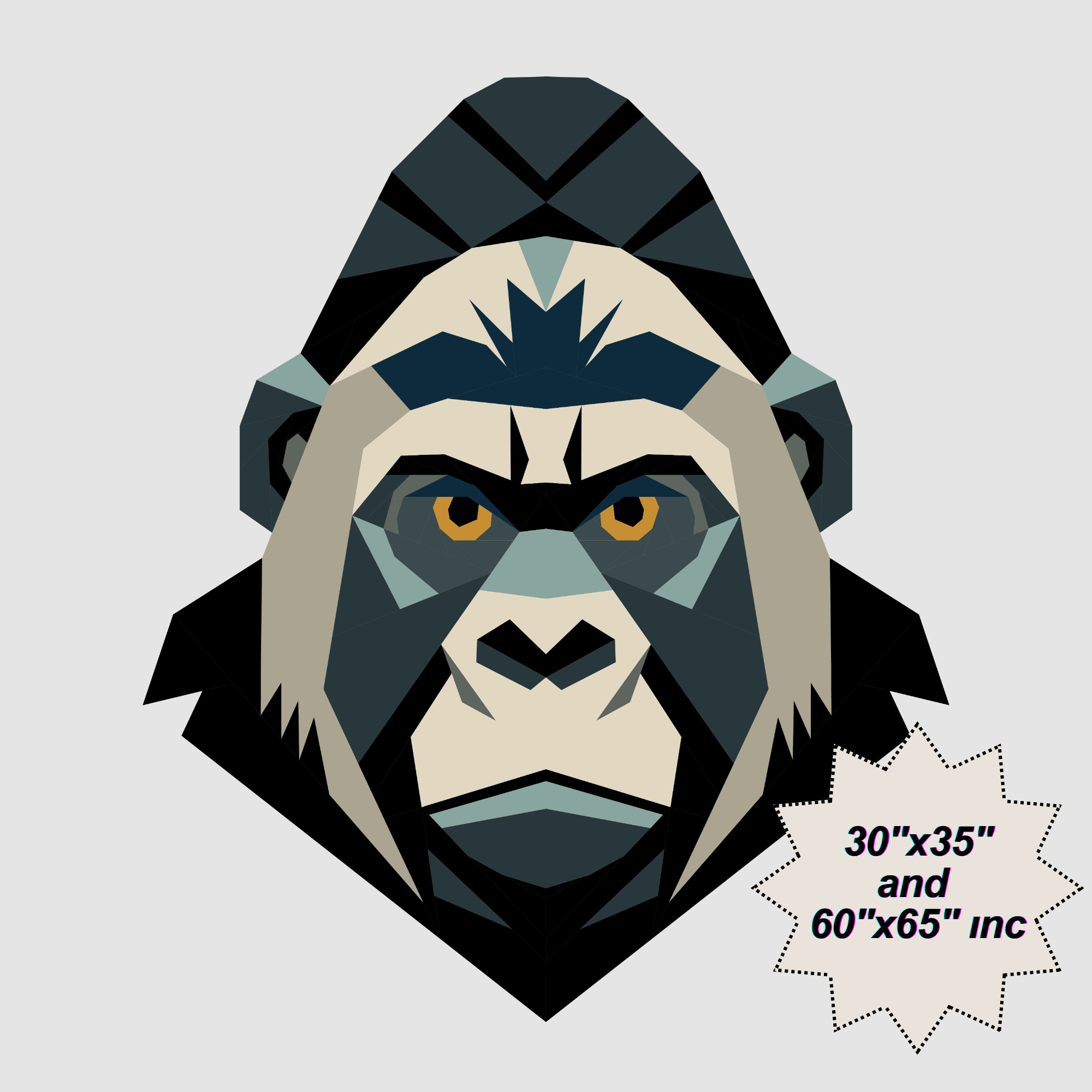 Gorilla Foundation Paper Piecing Pattern,Patchwork sewing pa | Inspire ...