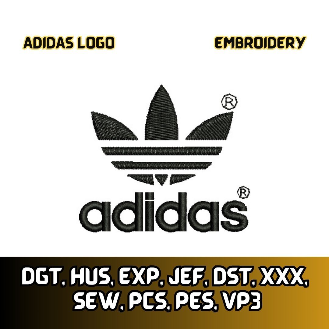 ADIDAS High-Quality Embroidery Logo Digital Files - Instant | Inspire ...
