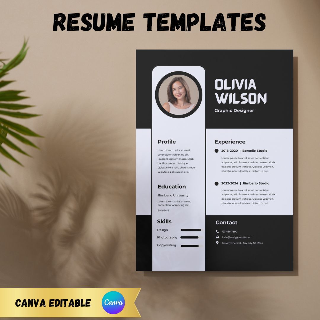 Professional & Modern Resume Template Resume Ready Editable | Inspire ...