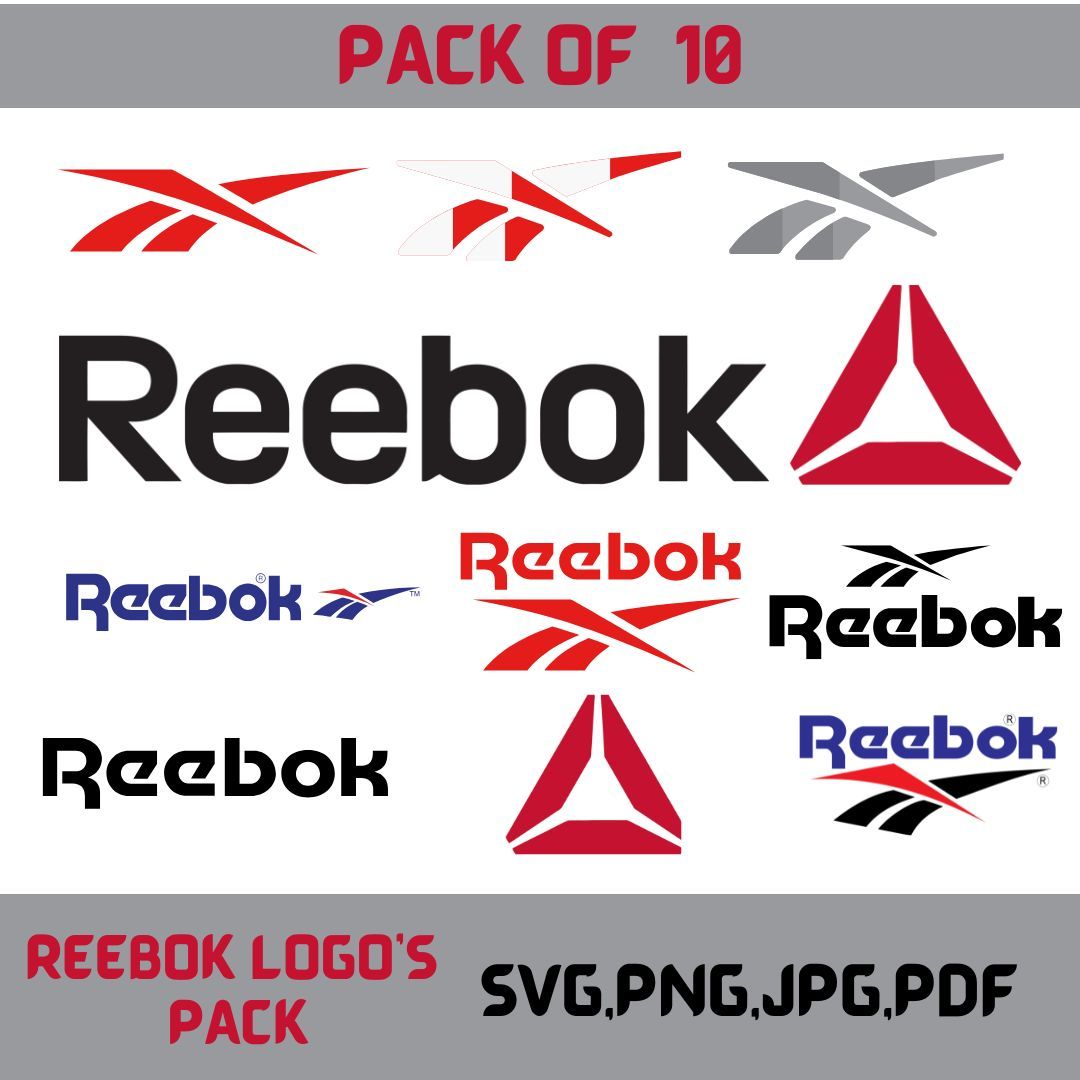 Reebok Logo Collection High-Quality Digital Pack of 10 Logos | Inspire ...