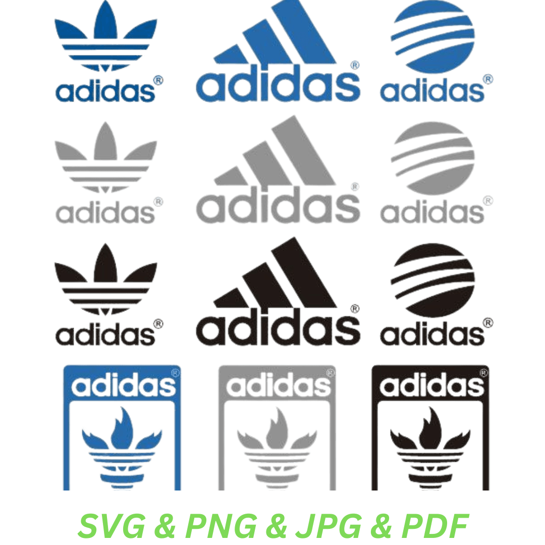 "Adidas Logo Digital Download | SVG, PNG, JPG, PDF Formats | | Inspire ...