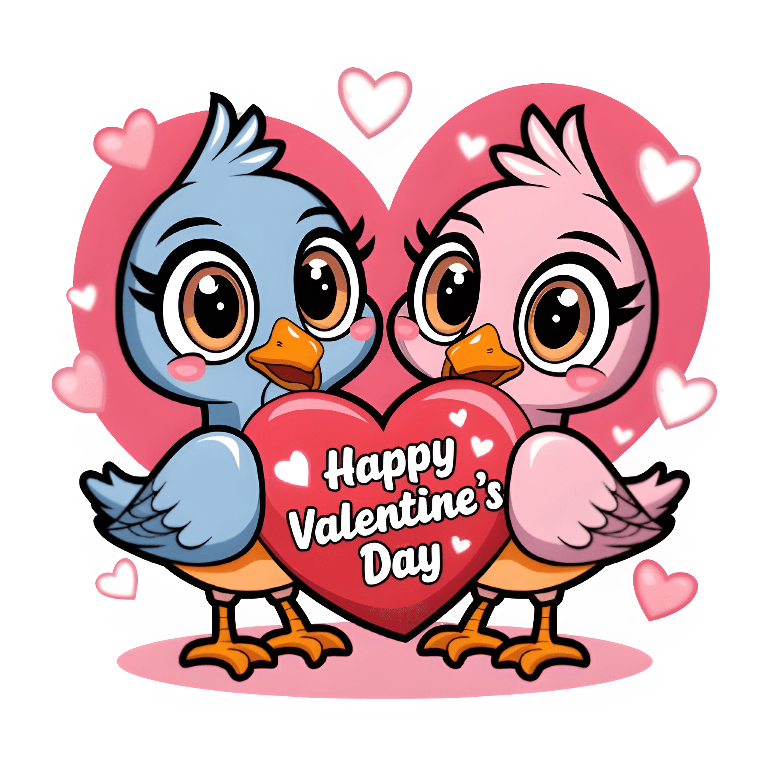 Valentine's Day Love Birds stickers | Inspire Uplift