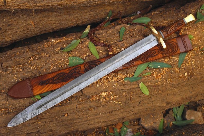 Hand Forged Sword ,Damascus Steel Sword, Viking Sword, Battl | Inspire ...