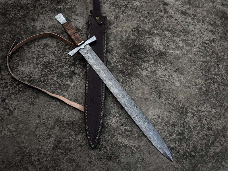 Hand Forged Sword ,Damascus Steel Sword, Viking Sword, Battl | Inspire ...