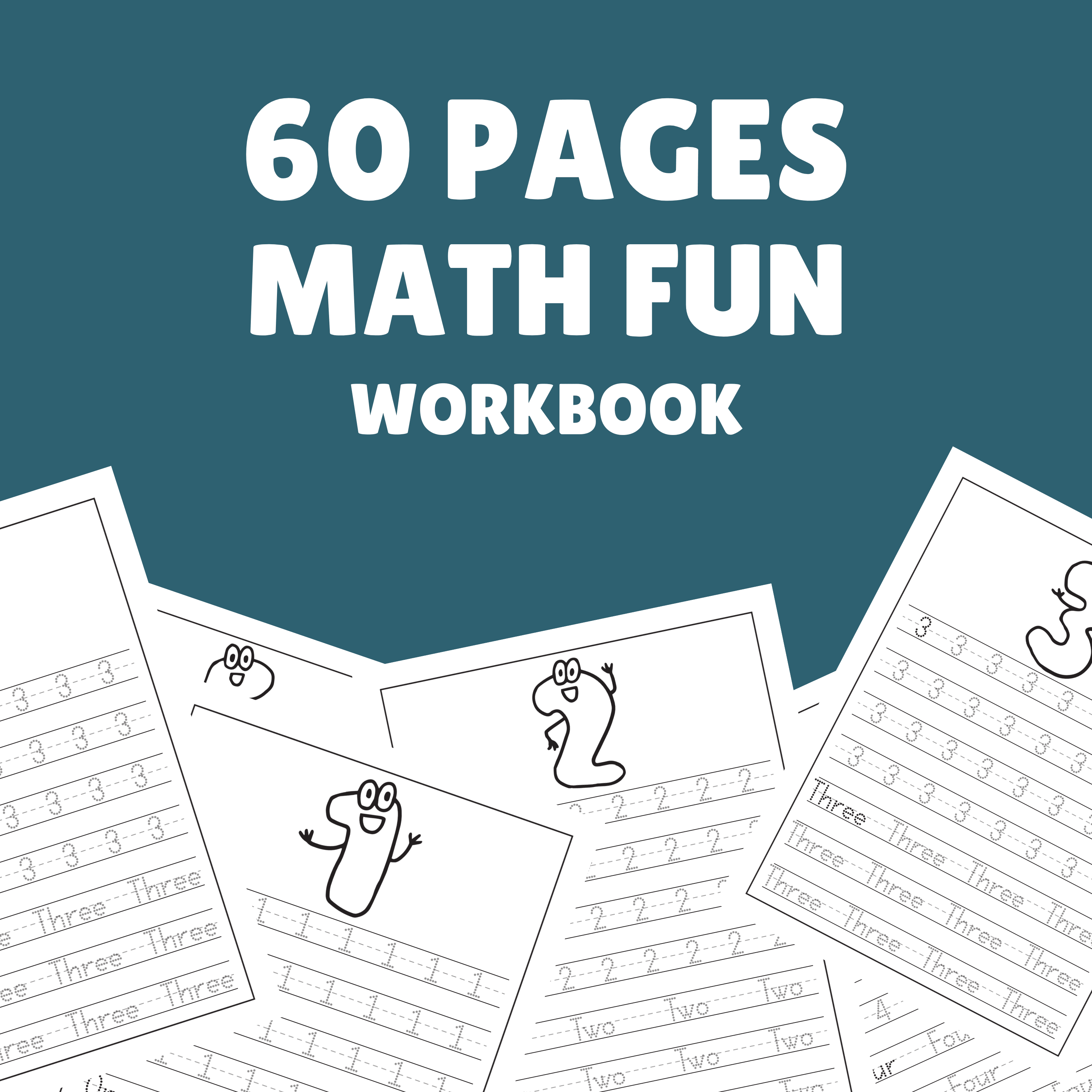 60 Pages Math Fun workbook | Inspire Uplift
