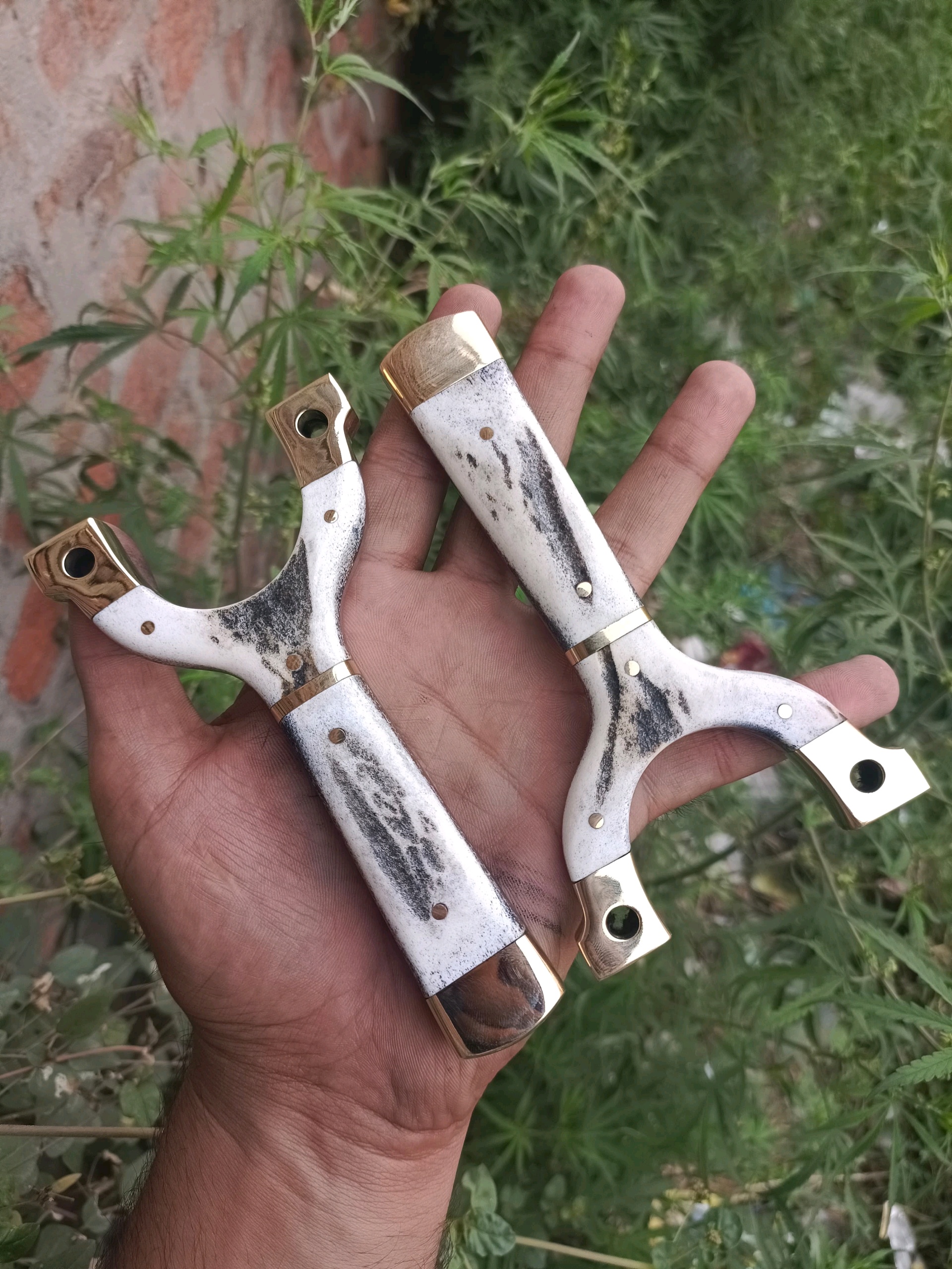Lot of 2 Handmade Traditional Catapult Powerful Slingshot Hu | Inspire ...