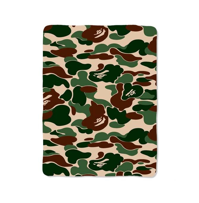 Bape Military Camouflage Camo Army Print On Blanket | Inspire Uplift