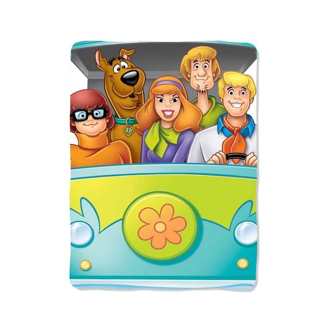 Mystery Machine Van Scooby Doo Design On Blanket | Inspire Uplift