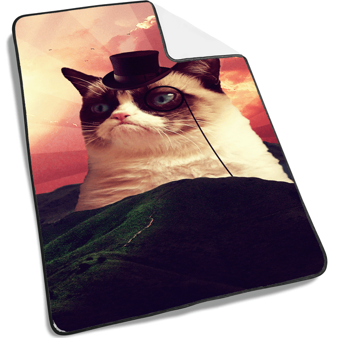 Hill Sun Rise King Grumpy Cat Best for Blankets | Inspire Uplift