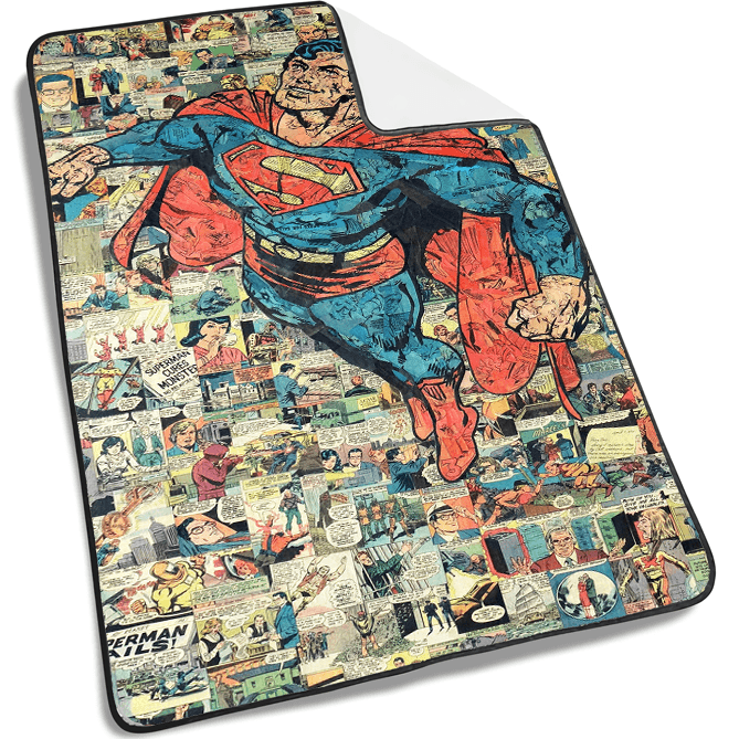 Superman Comic Collage Best for Blankets | Inspire Uplift