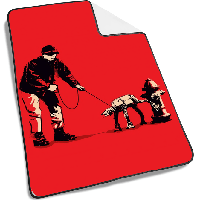 Banksy (Atat Hydrant) Printing On Blankets | Inspire Uplift
