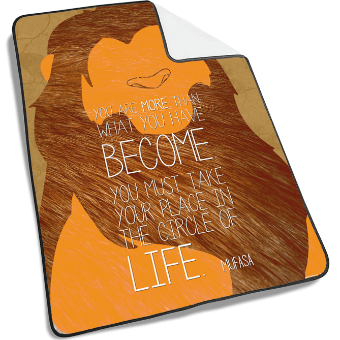 Lion King Simba Mufasa Quotes New Printing On Blankets | Inspire Uplift