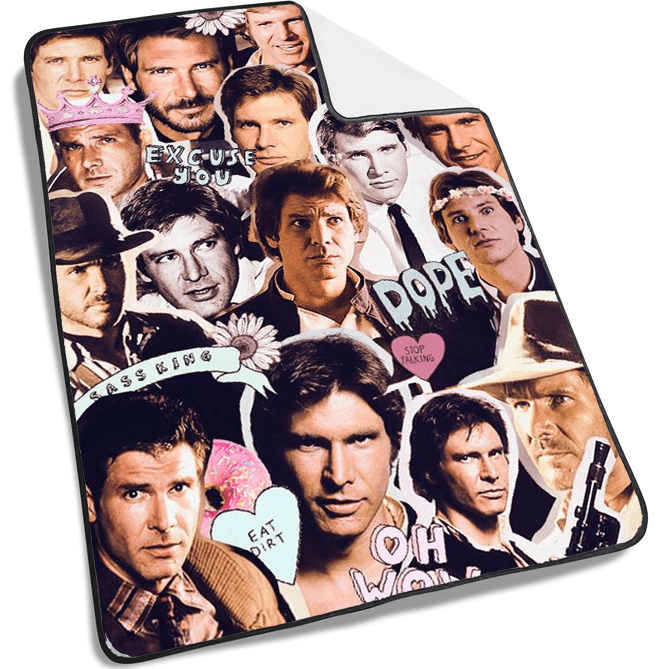 Harrison Ford Collage in Favorite Blankets | Inspire Uplift