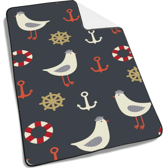 Nautical Life Pattern is Favorite Blankets | Inspire Uplift