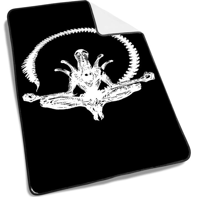 Alien (Xenomorph Yoga) Best Selling Blankets | Inspire Uplift